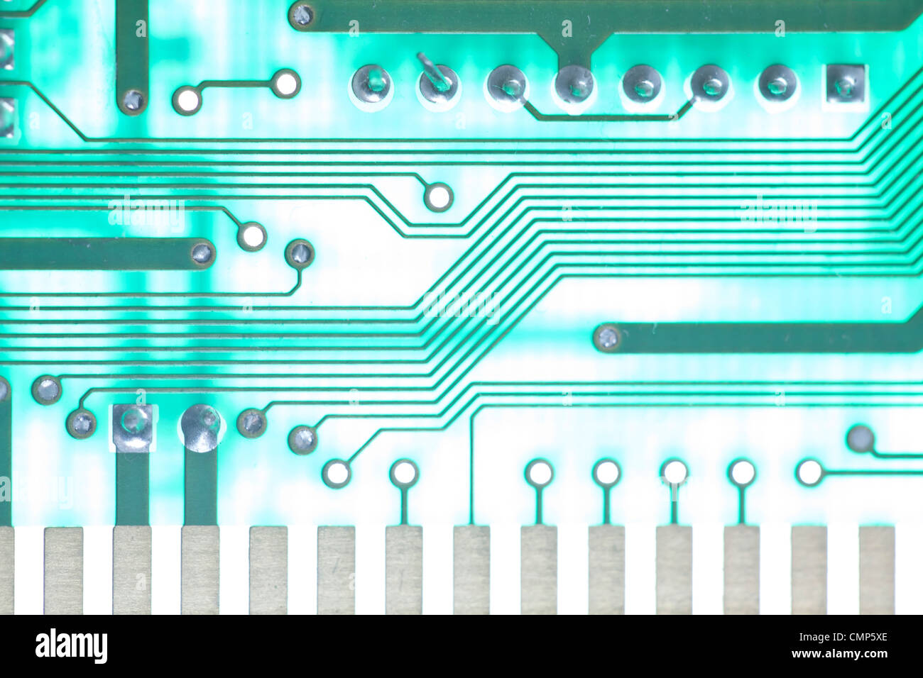 Electronics technology background in green Stock Photo - Alamy