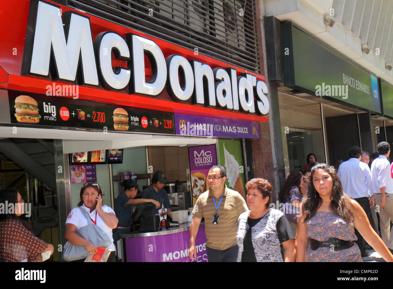 Santiago Chile,Paseo Ahumada,McDonald's,burgers,hamburgers,franchise ...