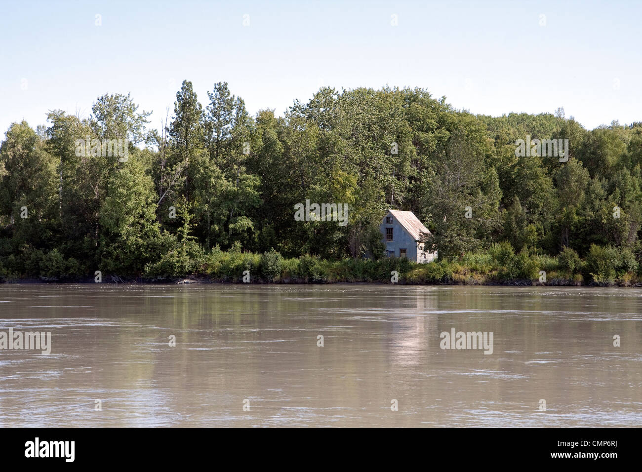 The historic town of Susitna, Alaska, USA was located here in the early ...
