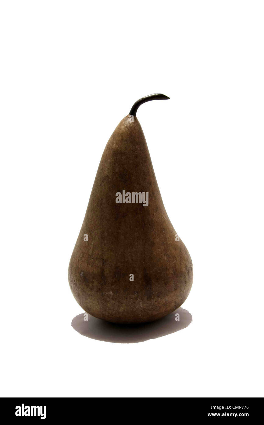 Pear stone sculpture Stock Photo - Alamy