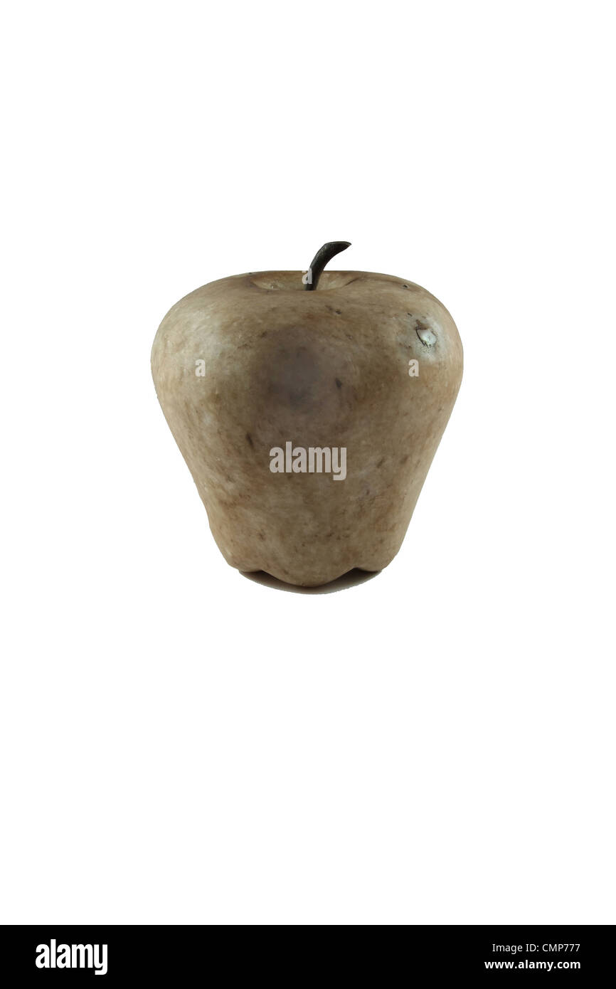 Apple stone sculpture Stock Photo - Alamy
