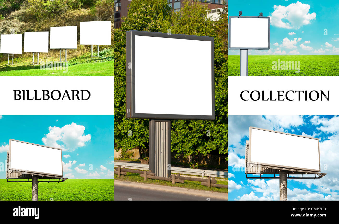 Advertising billboard collage hi-res stock photography and images - Alamy