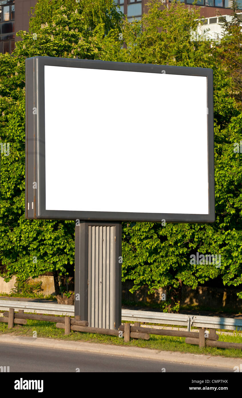 Billboard in the street Stock Photo - Alamy