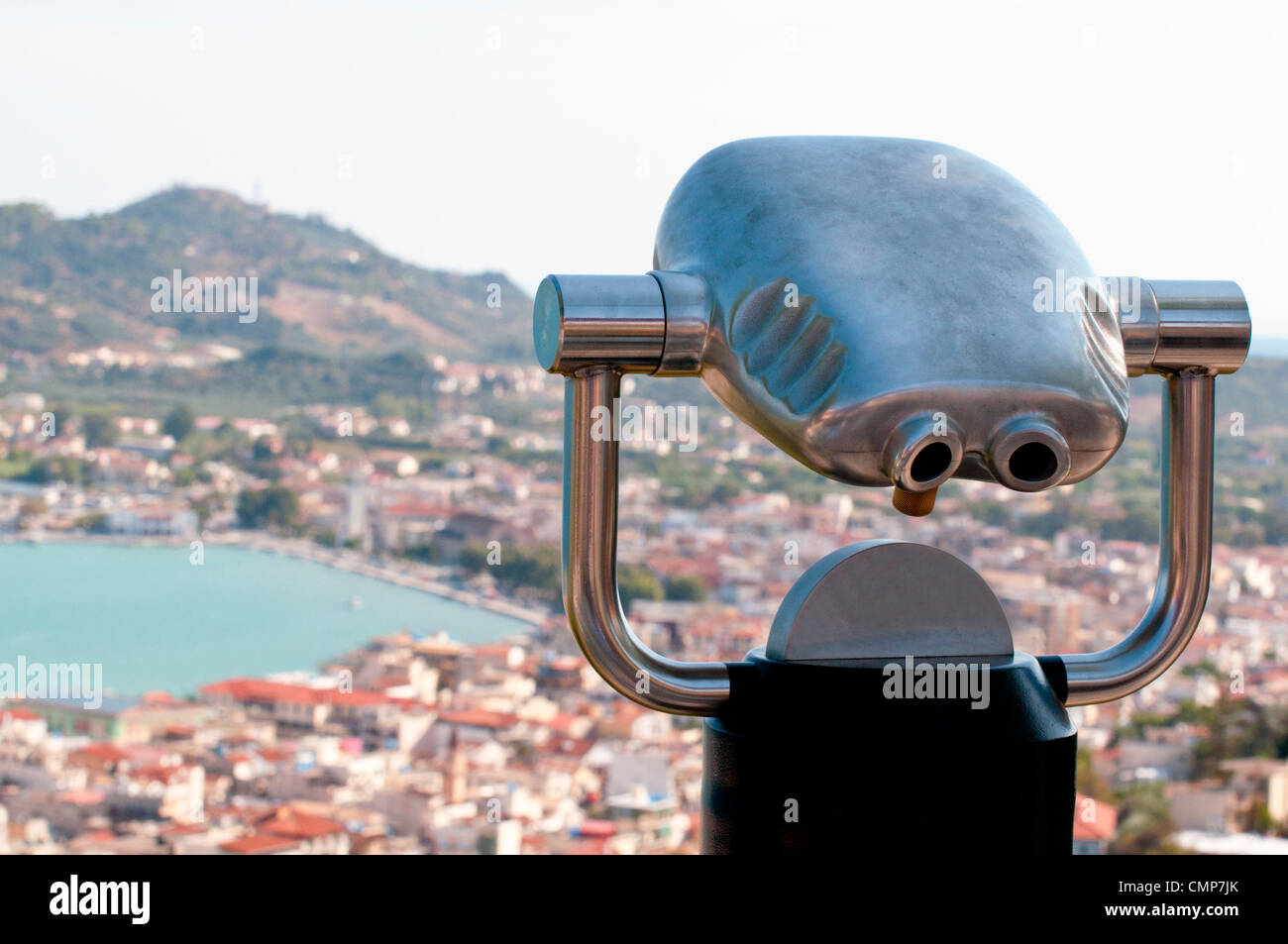 Binoculars for lookout on the sea Stock Photo - Alamy