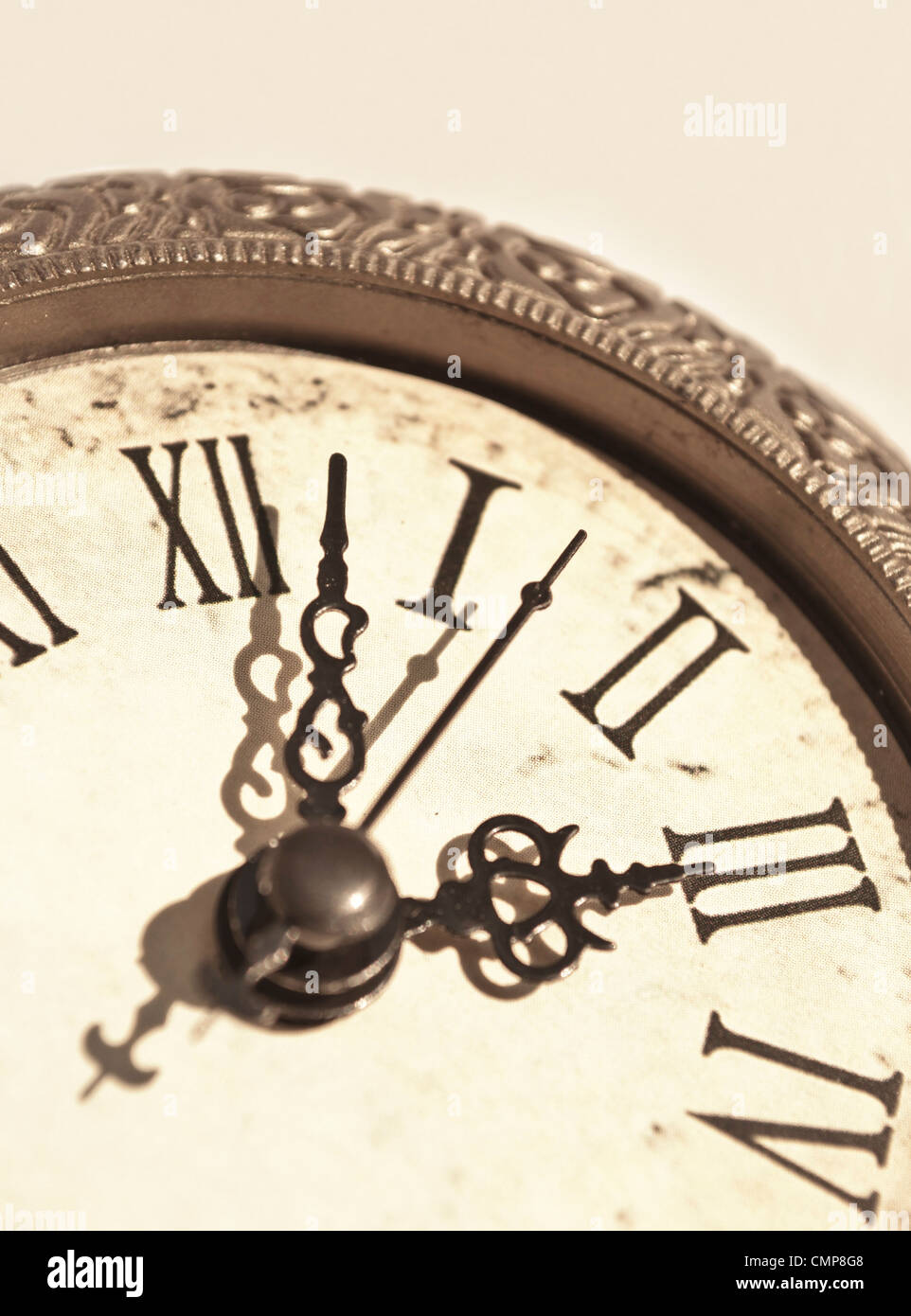 Vintage clock close-up Stock Photo - Alamy