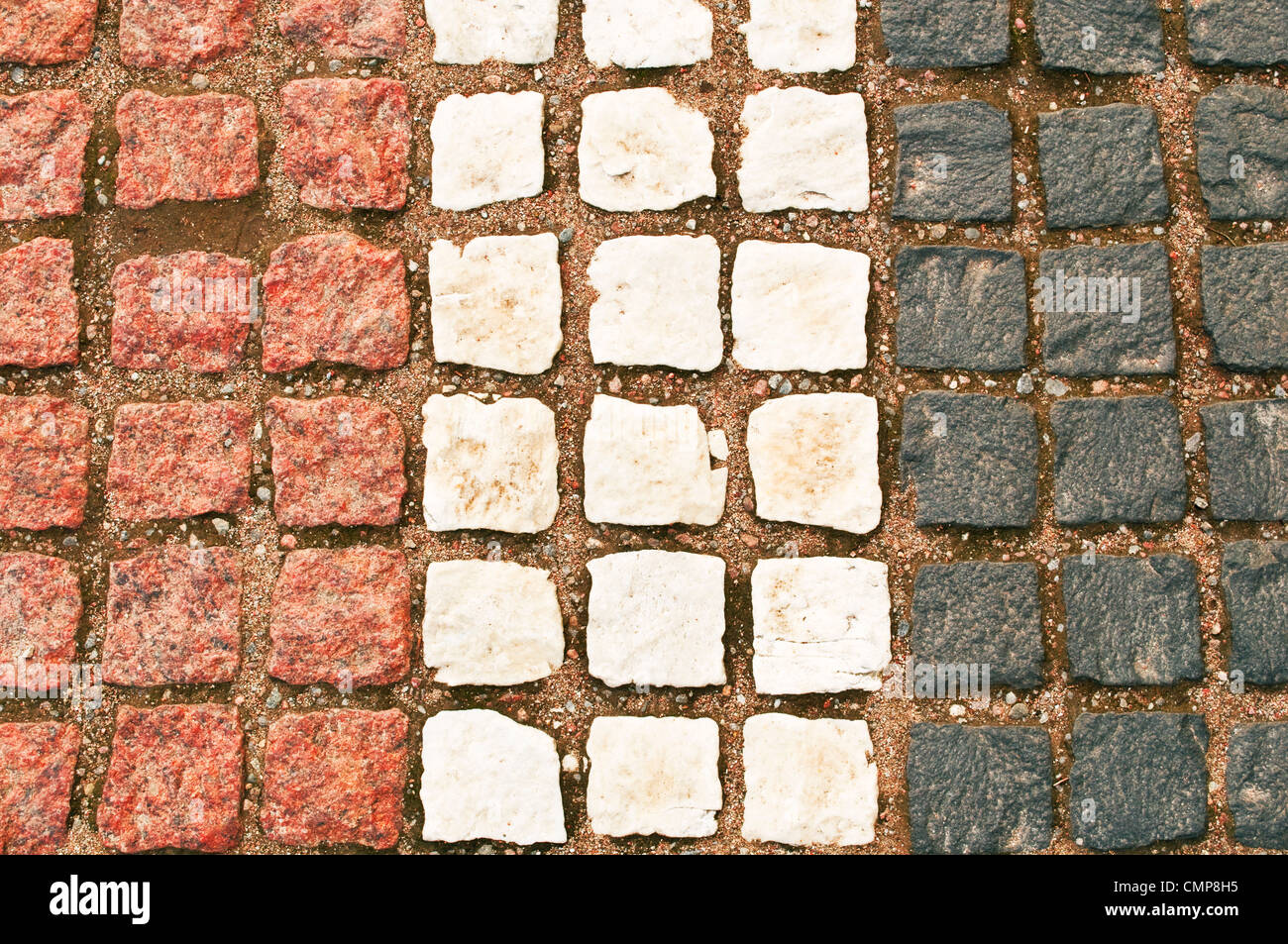 Cobblestone colorful texture Stock Photo - Alamy