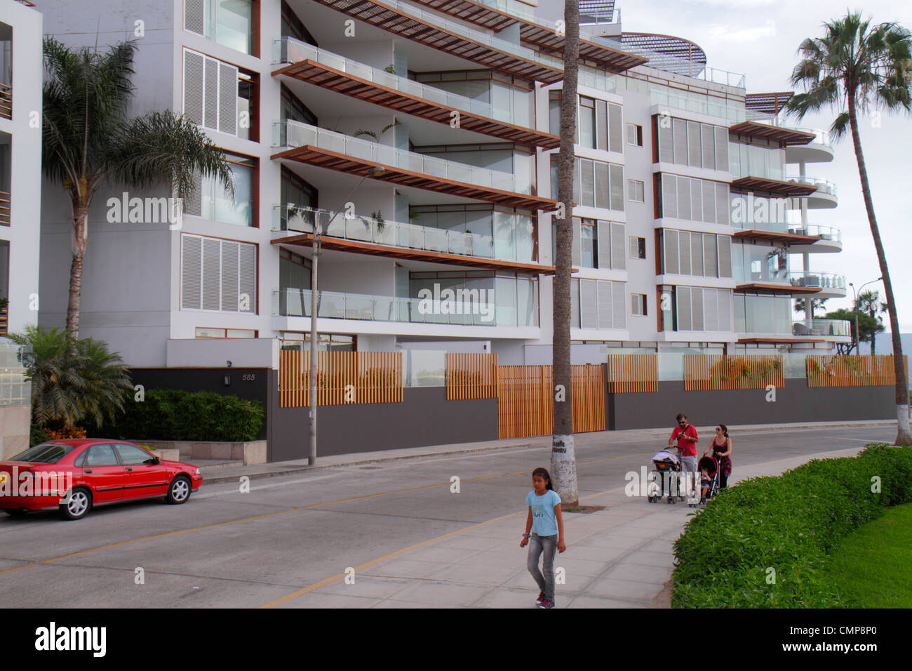 Lima Peru,Barranco District,Malecon Souza,oceanfront,street scene ...
