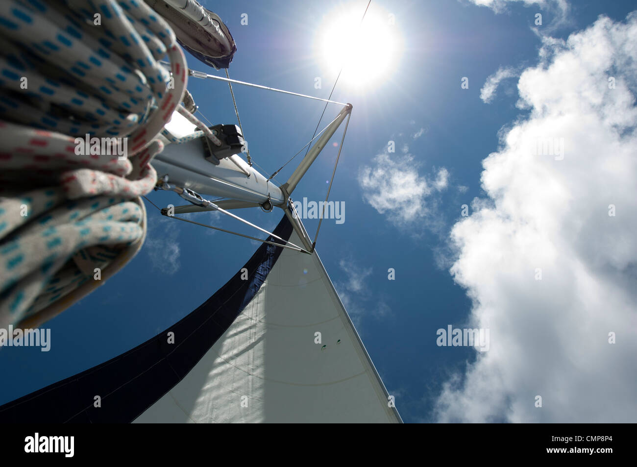 Sailing by boat Stock Photo - Alamy