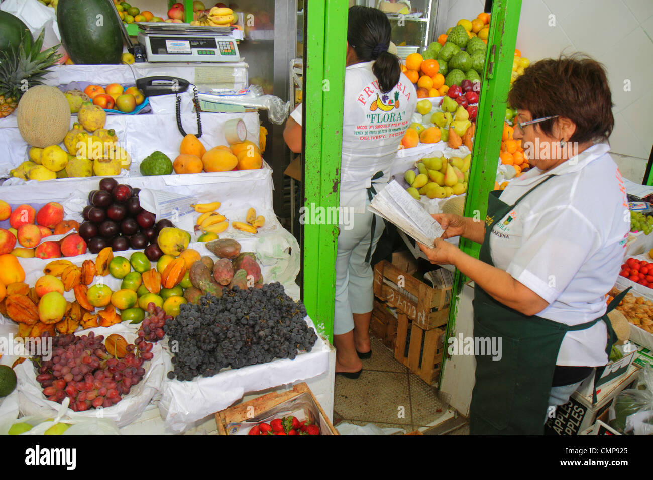 Lima Peru,Surquillo,Mercado de Surquillo,market,stall,shopping shopper ...