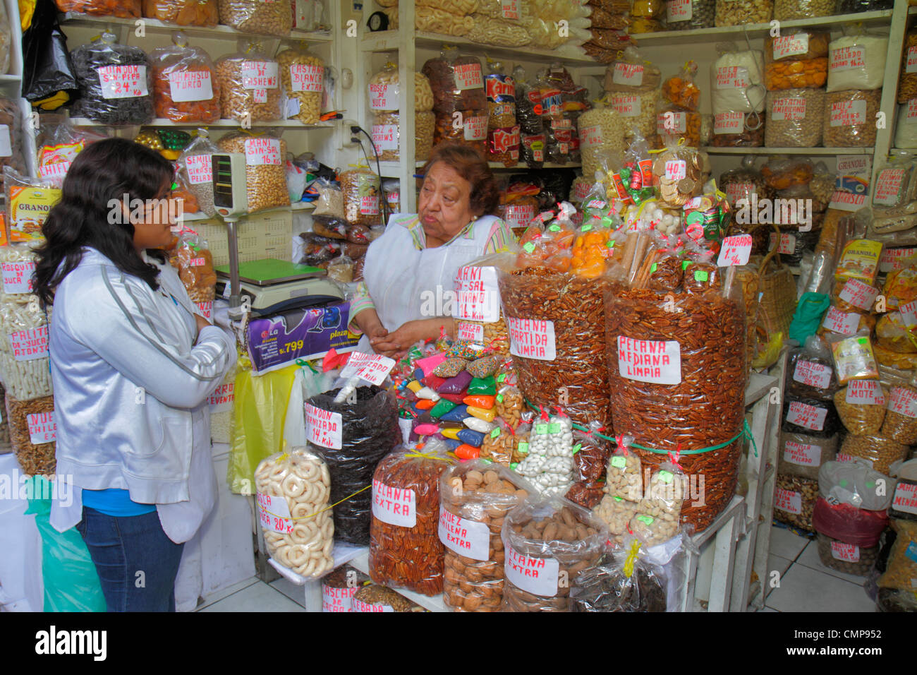 Lima Peru,Surquillo,Mercado de Surquillo,market,stall,shopping shopper ...