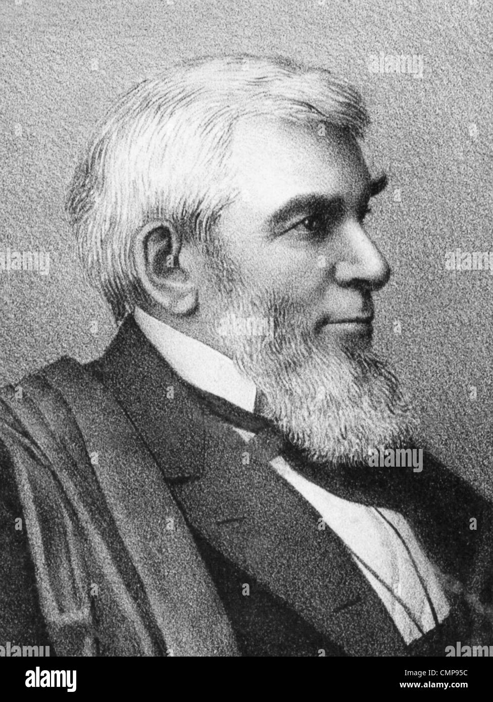 Vintage portrait of American lawyer Morrison R Waite (1816 - 1888 ...
