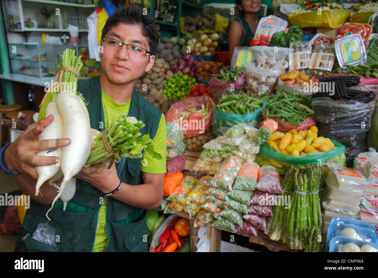 Lima Peru,Surquillo,Mercado de Surquillo,market,stall,shopping shopper ...