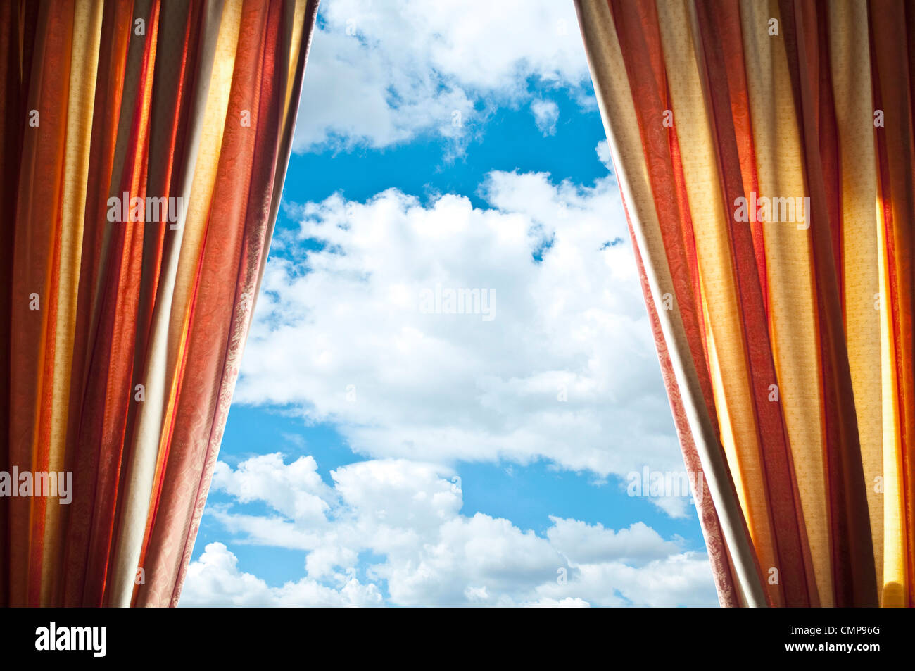 Painting of open window view hi-res stock photography and images - Alamy