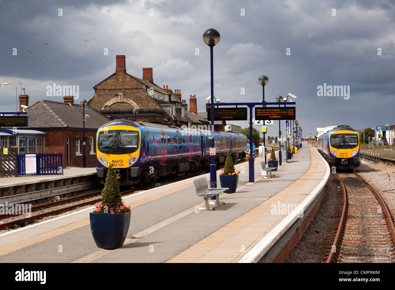 UK, England, Lincolnshire, Cleethorpes, Railway Station, First ...