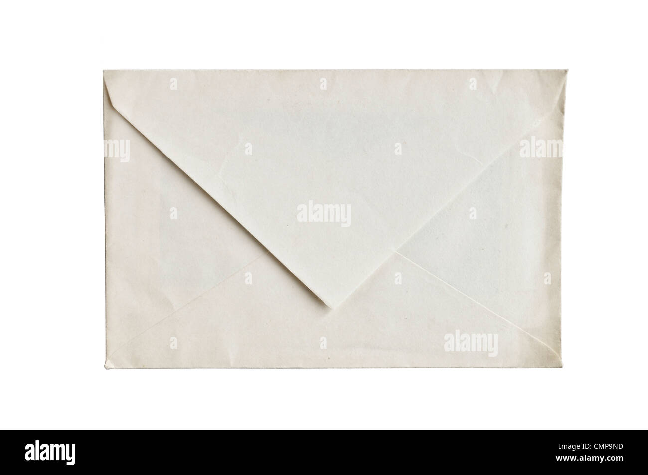 White empty envelope isolated on white background Stock Photo - Alamy