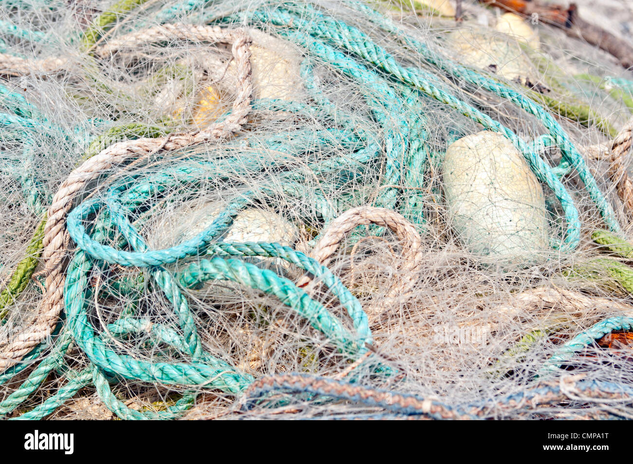 Fishing net close-up Stock Photo - Alamy