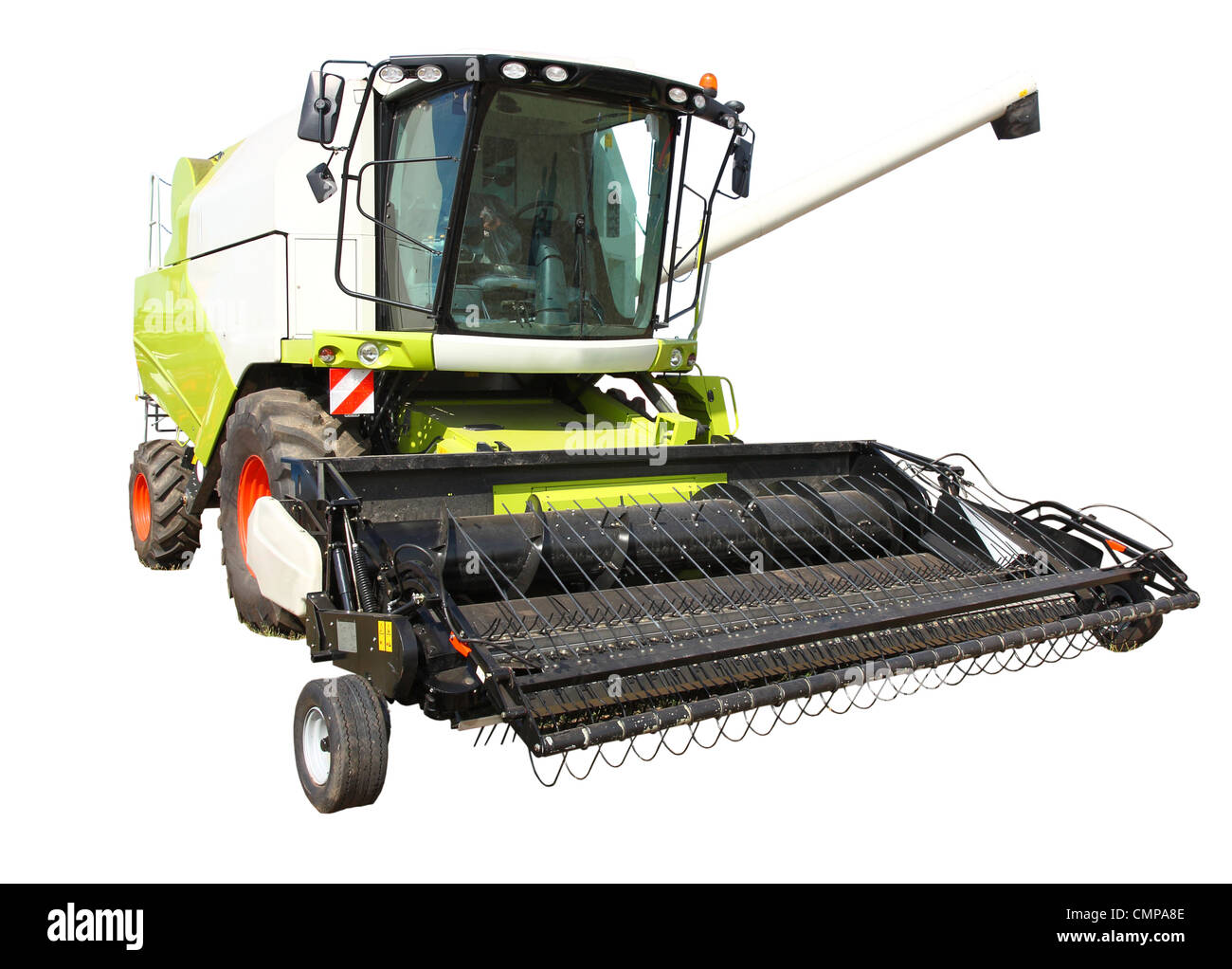 Wheat harvester machine work Cut Out Stock Images & Pictures - Alamy