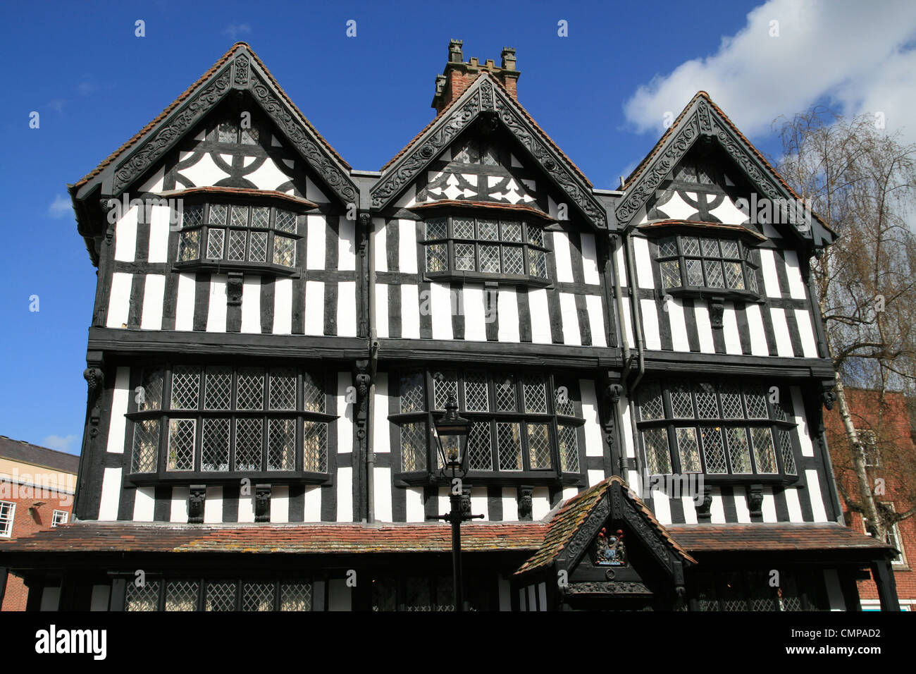 The Old House Museum detail Hereford Herefordshire England UK Stock ...