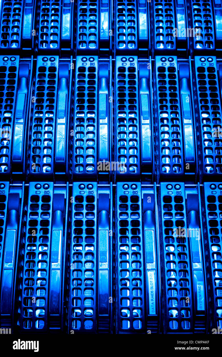 Data center with hard drives Stock Photo - Alamy
