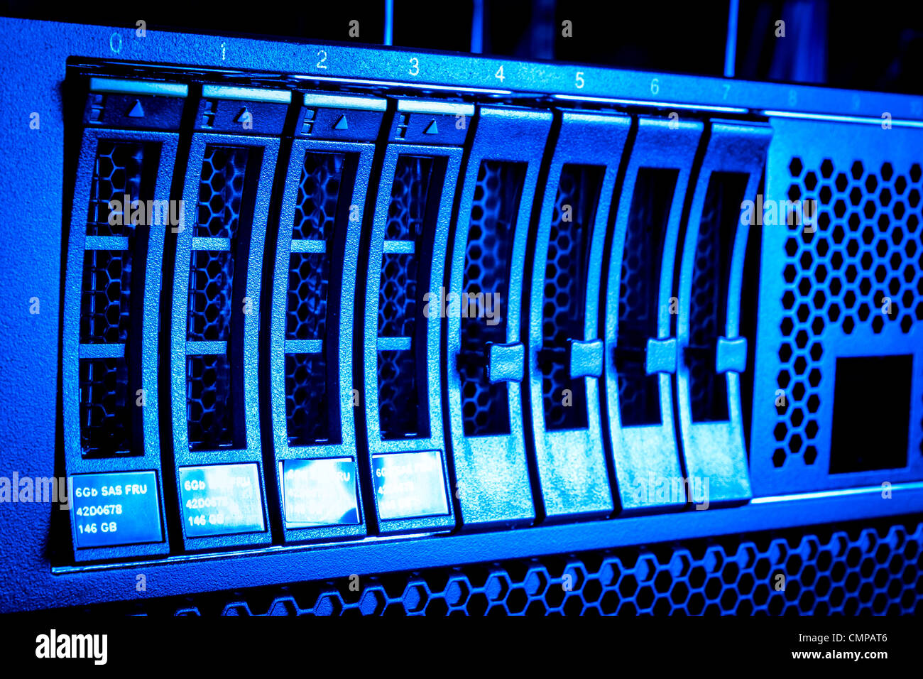 Detail of hard drive cluster in data center Stock Photo - Alamy