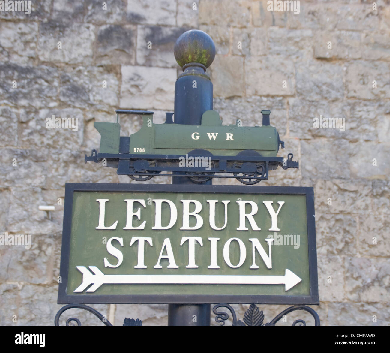 Ledbury station sign hi-res stock photography and images - Alamy