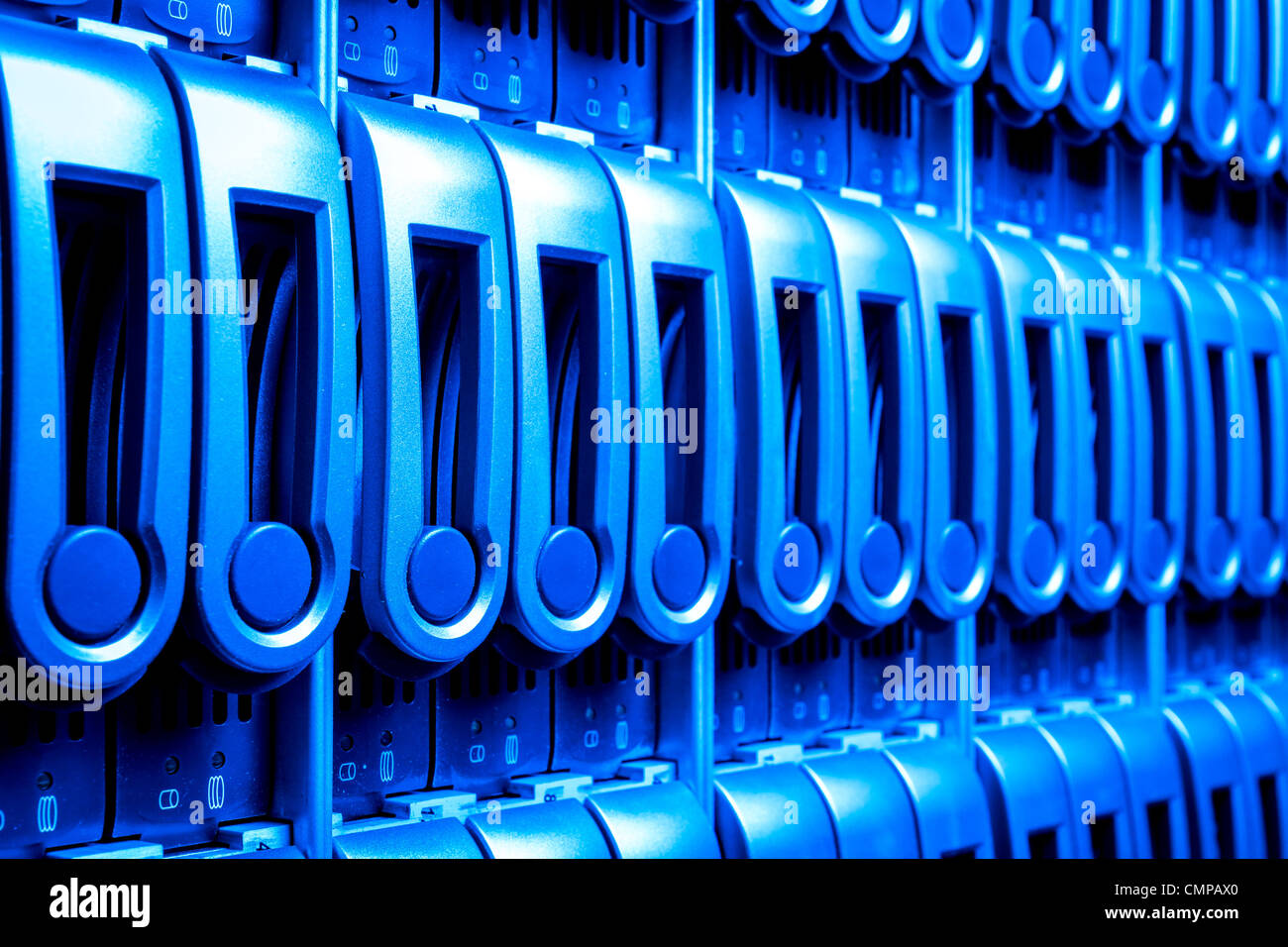 detail of data center with hard drives Stock Photo - Alamy