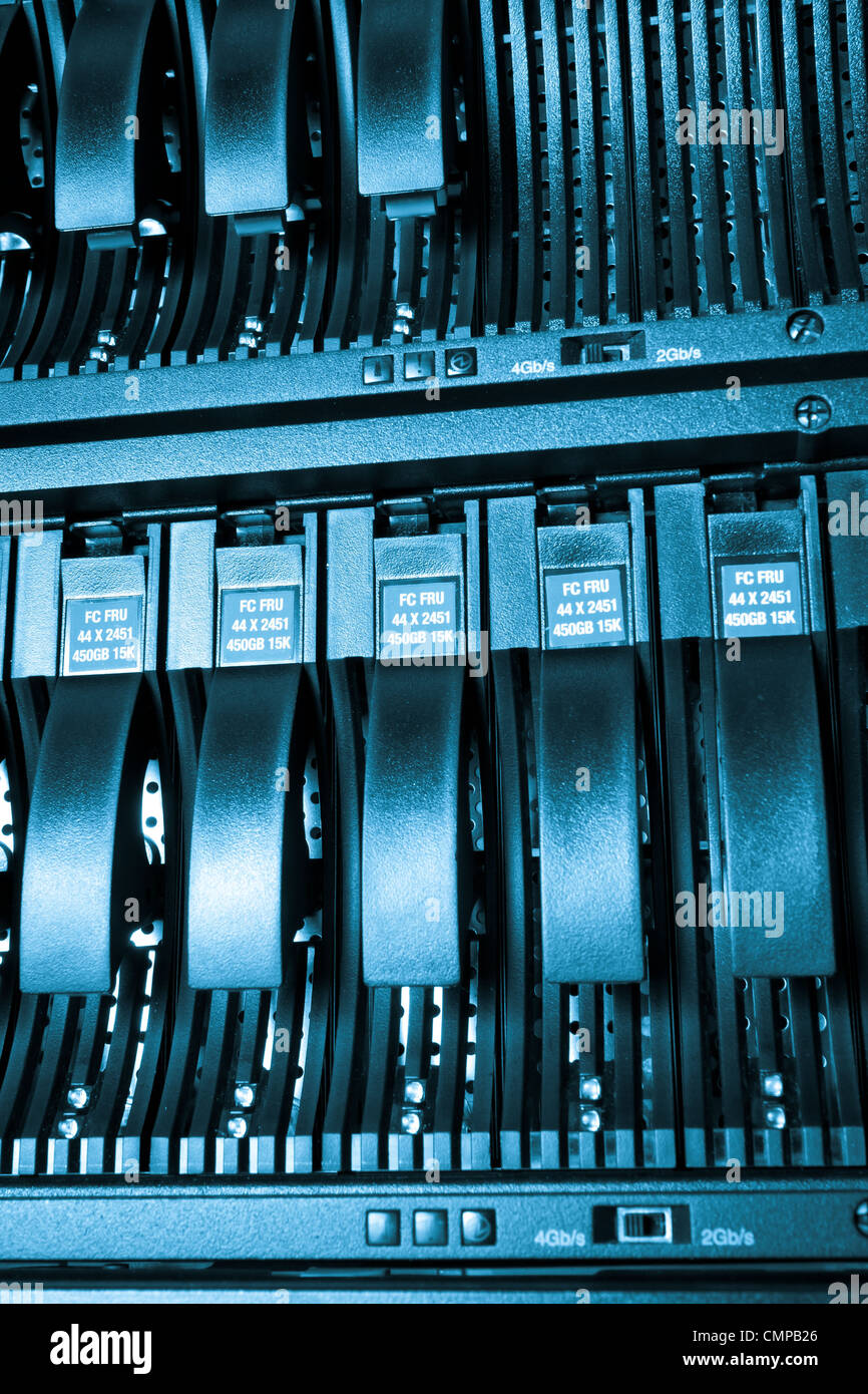 Data center with hard drives Stock Photo - Alamy