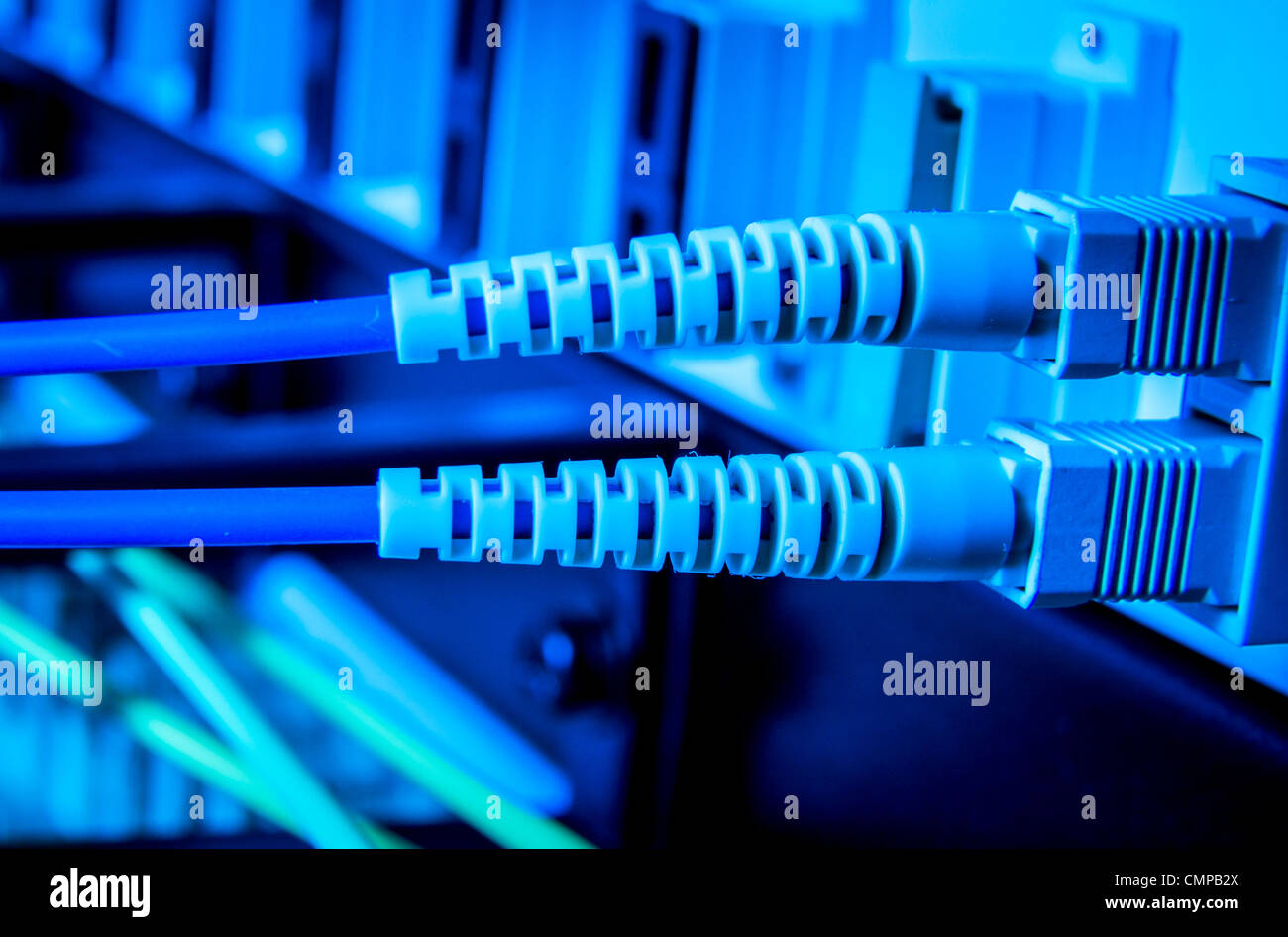optic fiber hub as part of internet infrastructure Stock Photo - Alamy