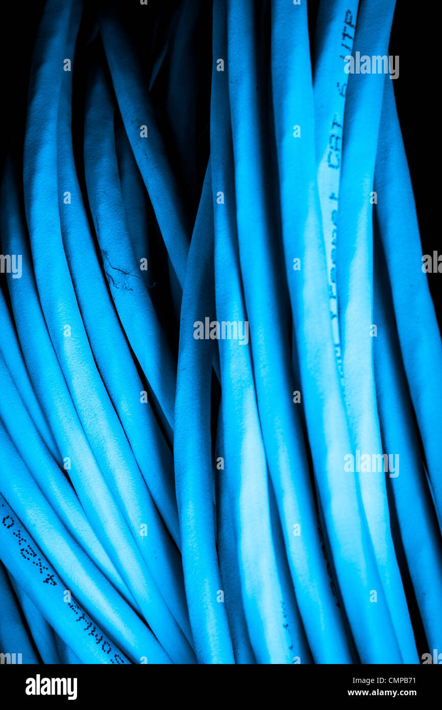 close up of network cables Stock Photo - Alamy