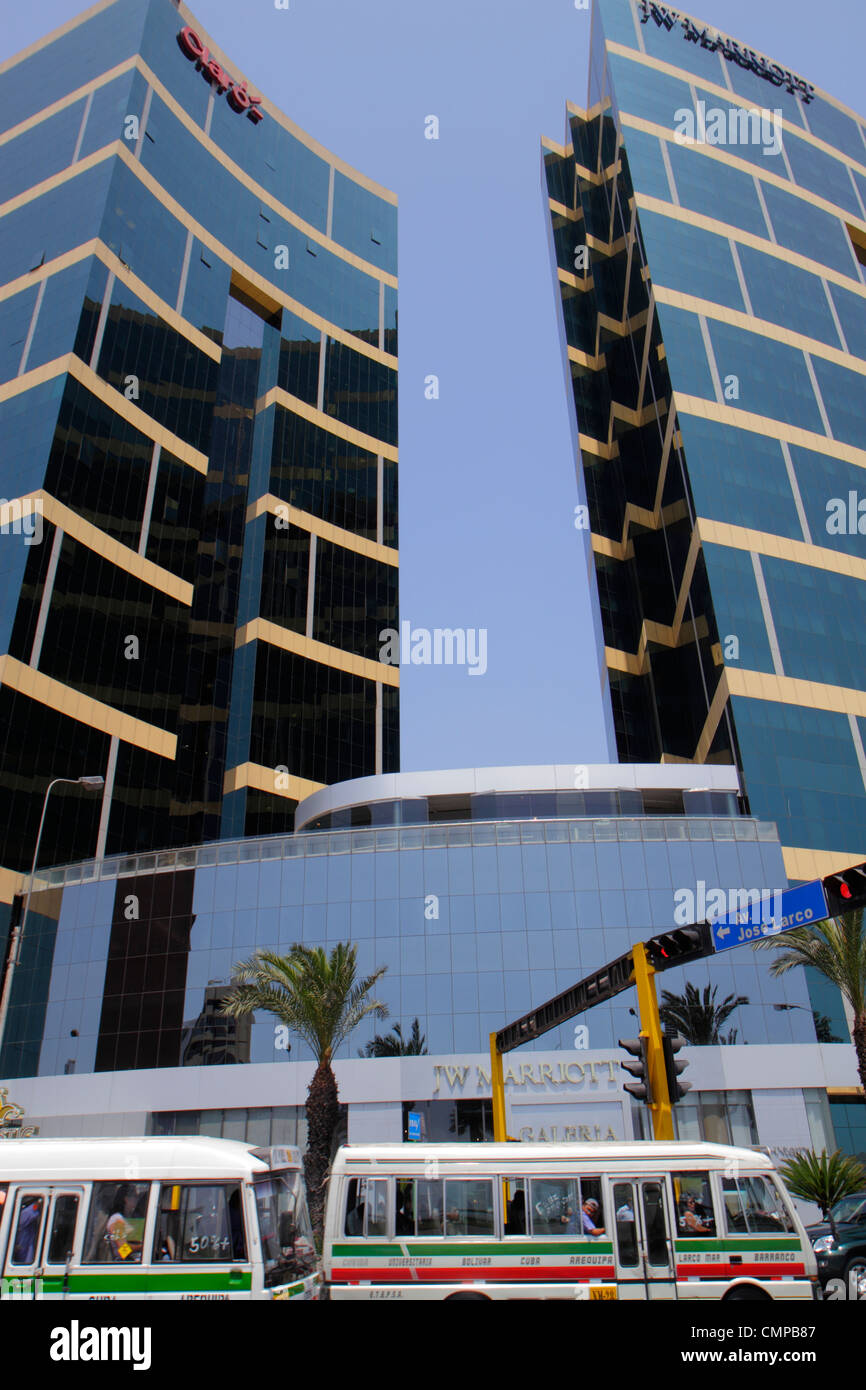 Lima Peru,Miraflores,Malecon de la Reserva,JW Marriott,five star hotel ...