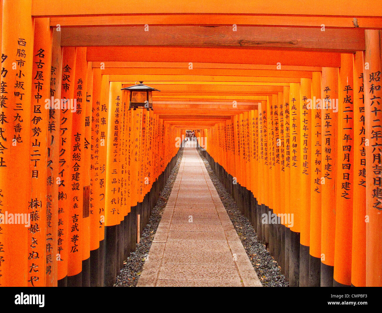 Red japanese gates hi-res stock photography and images - Alamy