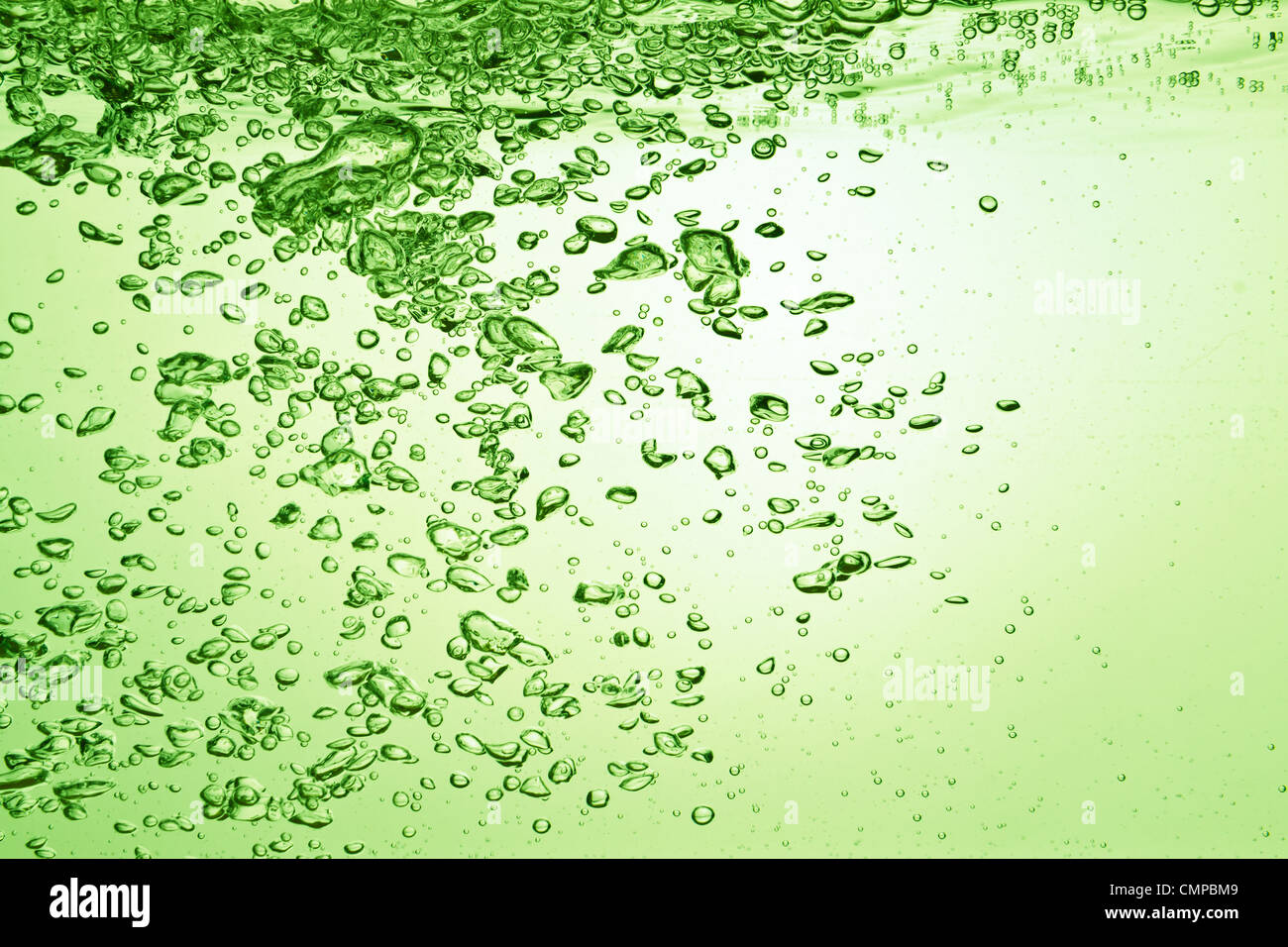 green soda drink with bubbles Stock Photo - Alamy