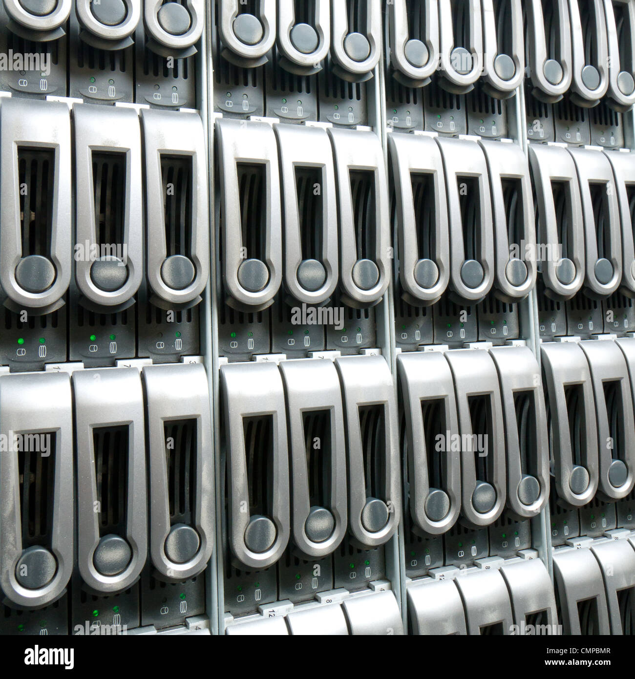 detail of data center with hard drives Stock Photo - Alamy
