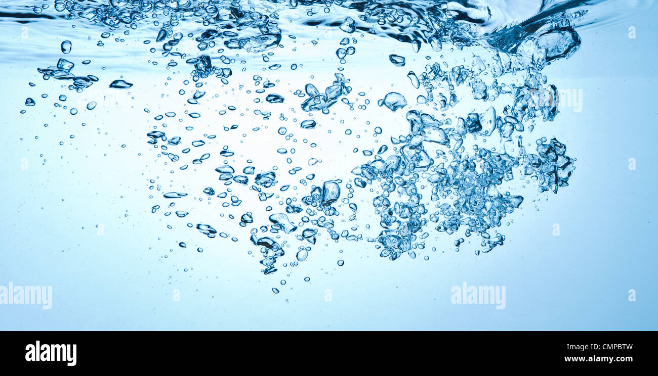 closeup of blue bubbles underwater Stock Photo - Alamy