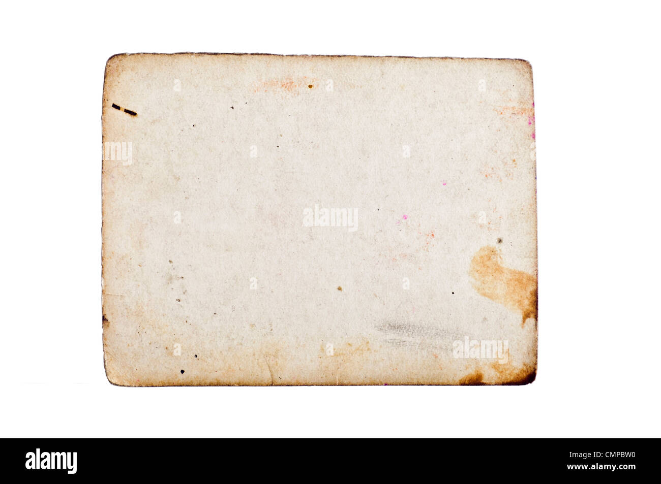 Grunge empty old paper isolated on white Stock Photo - Alamy