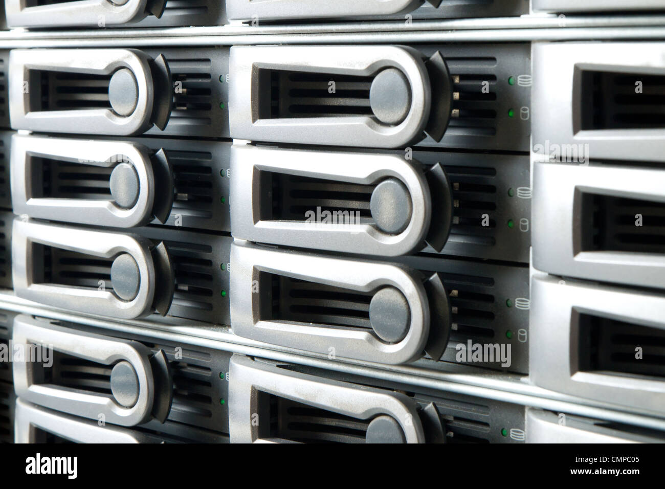 detail of data center with hard drives Stock Photo - Alamy