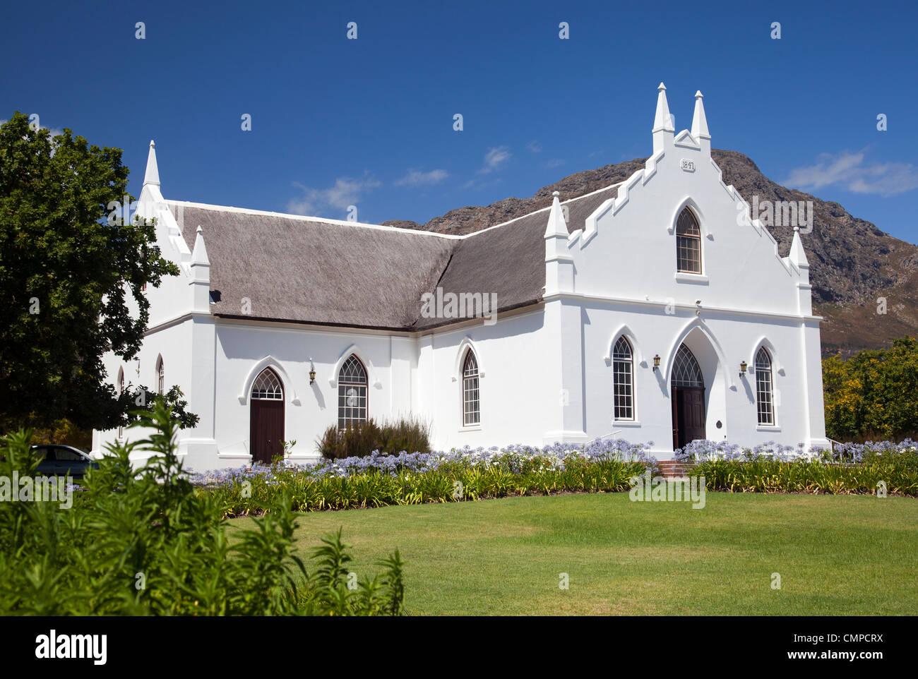NG Kerk in Franschhoek - Western Cape - South Africa Stock Photo - Alamy