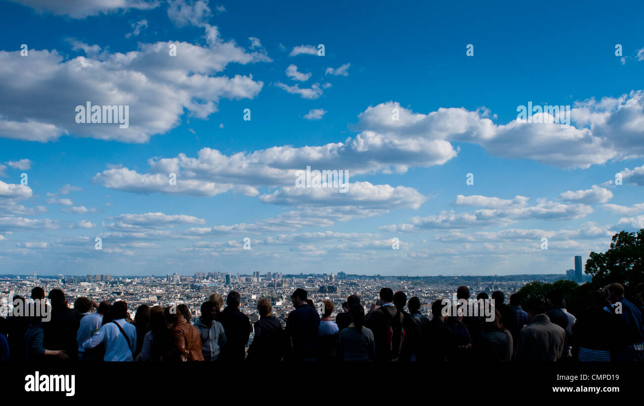 Paris view from Montmartre, Paris, France Stock Photo - Alamy