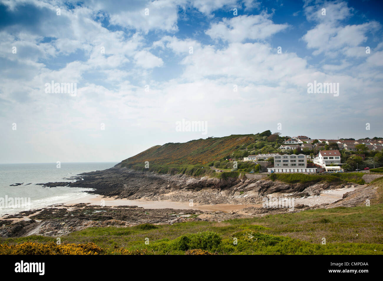 UK, Wales, Swansea, Mumbles, Gower, Limeslade Bay Stock Photo - Alamy
