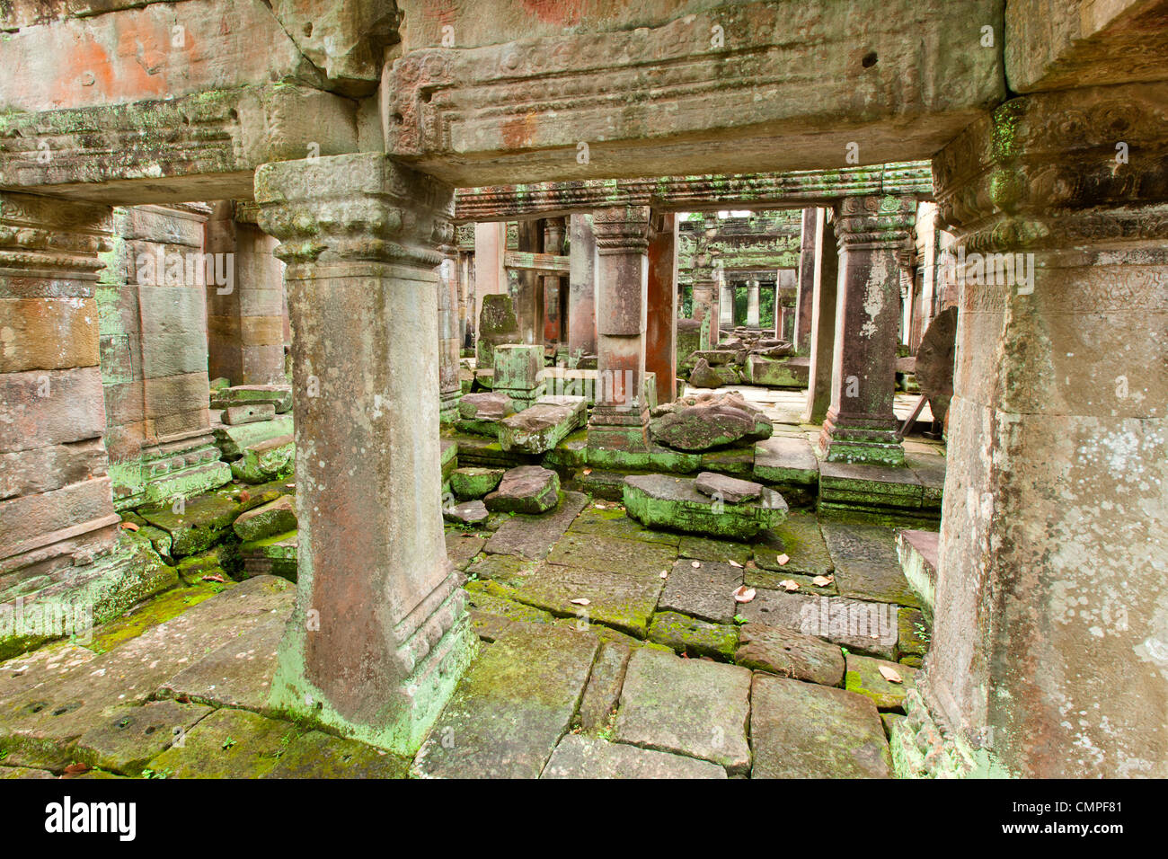 Preah Khan(Prah Khan), Sacred Sword, is a temple at Angkor, built in ...