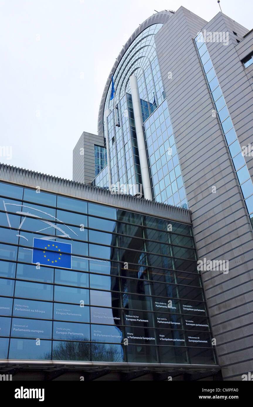 The European Parliament Building, Brussels, Belgium Stock Photo - Alamy