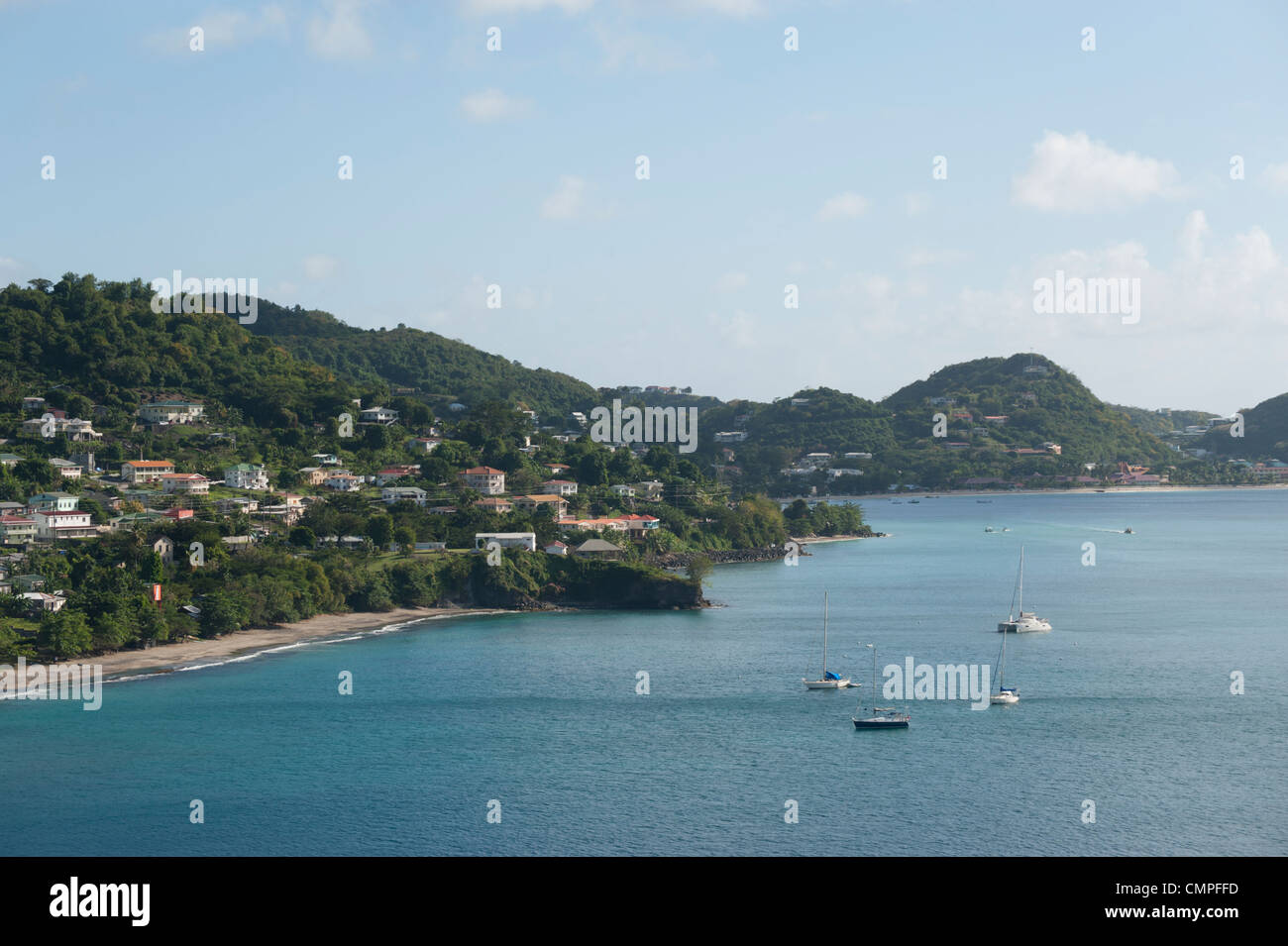 The coastline of Grenada, The Caribbean Sea Stock Photo - Alamy