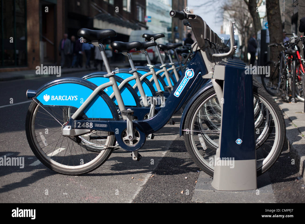 Boris Bikes - series Stock Photo - Alamy