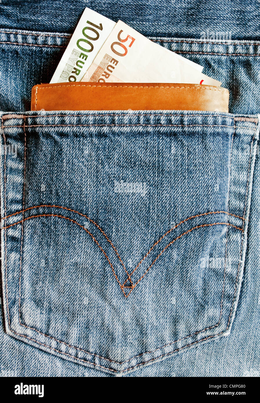 Money in pocket concept Stock Photo - Alamy