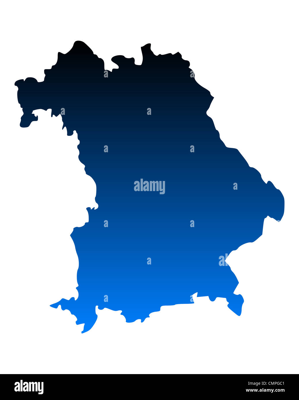 Map of Bavaria Stock Photo - Alamy