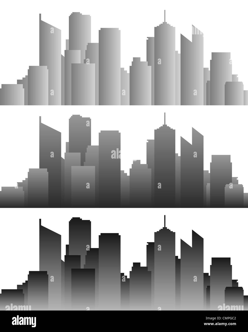 Gray skyline Black and White Stock Photos & Images - Alamy