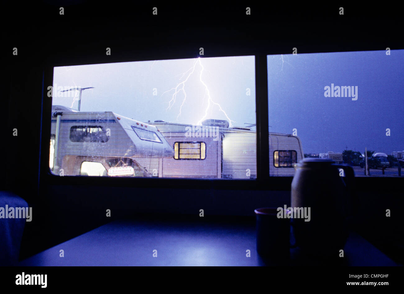 Window lightning storm hi-res stock photography and images - Alamy