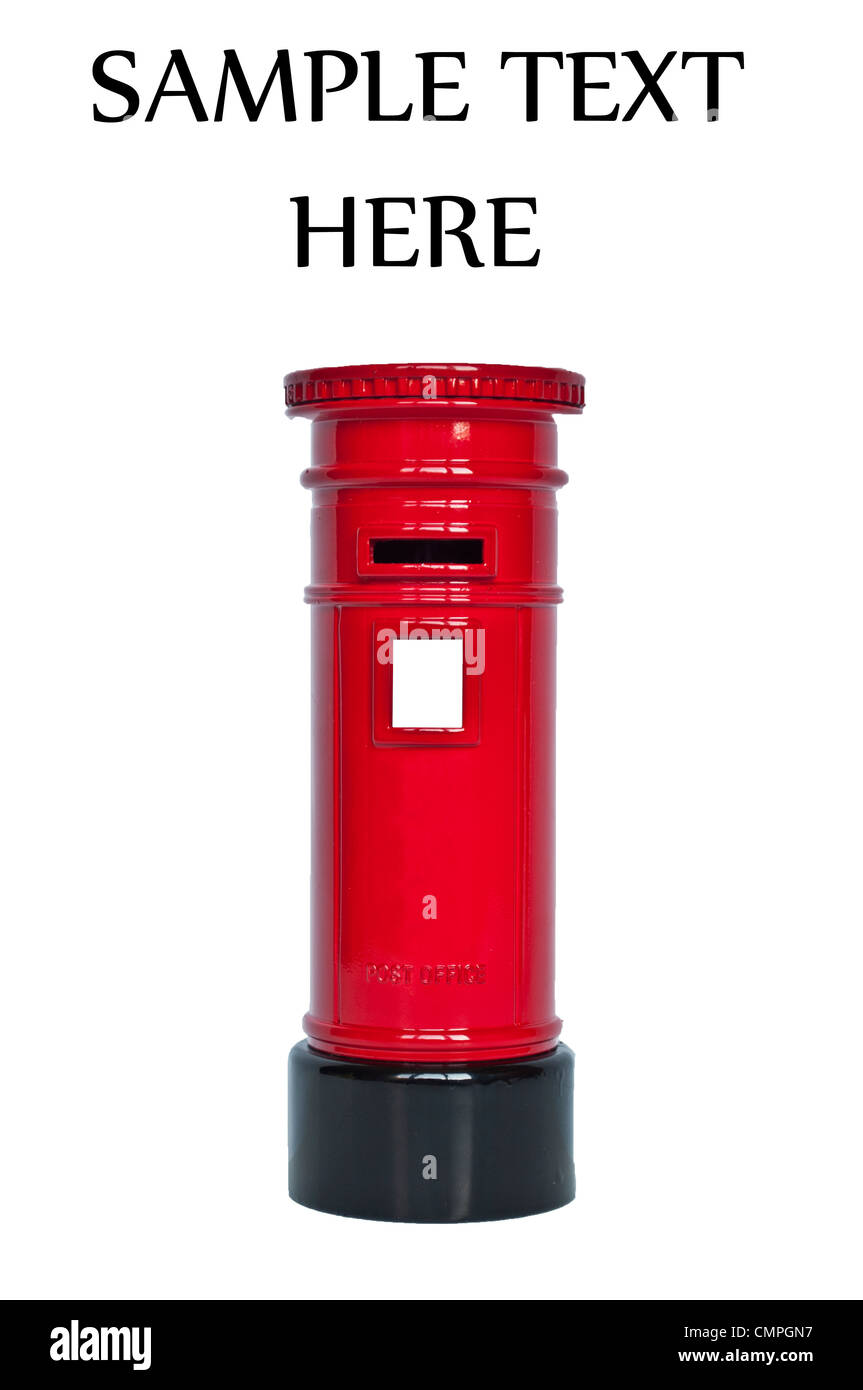 Cast iron postbox or post box Cut Out Stock Images & Pictures - Alamy