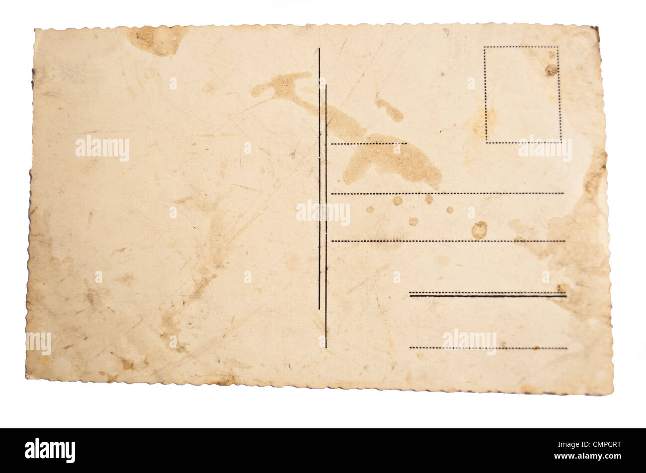 Reverse side of postcard hi-res stock photography and images - Alamy