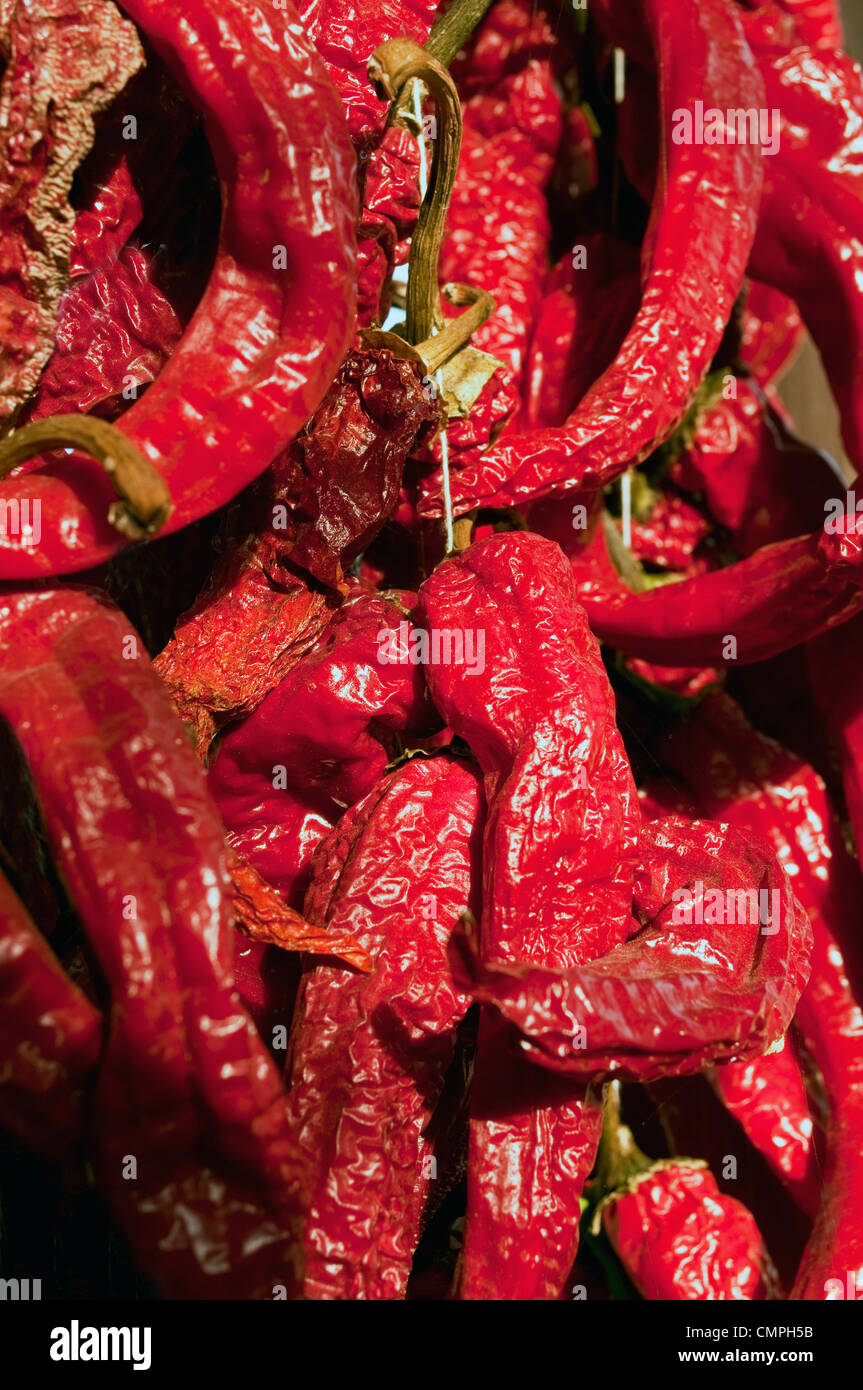 Red peppers texture Stock Photo - Alamy